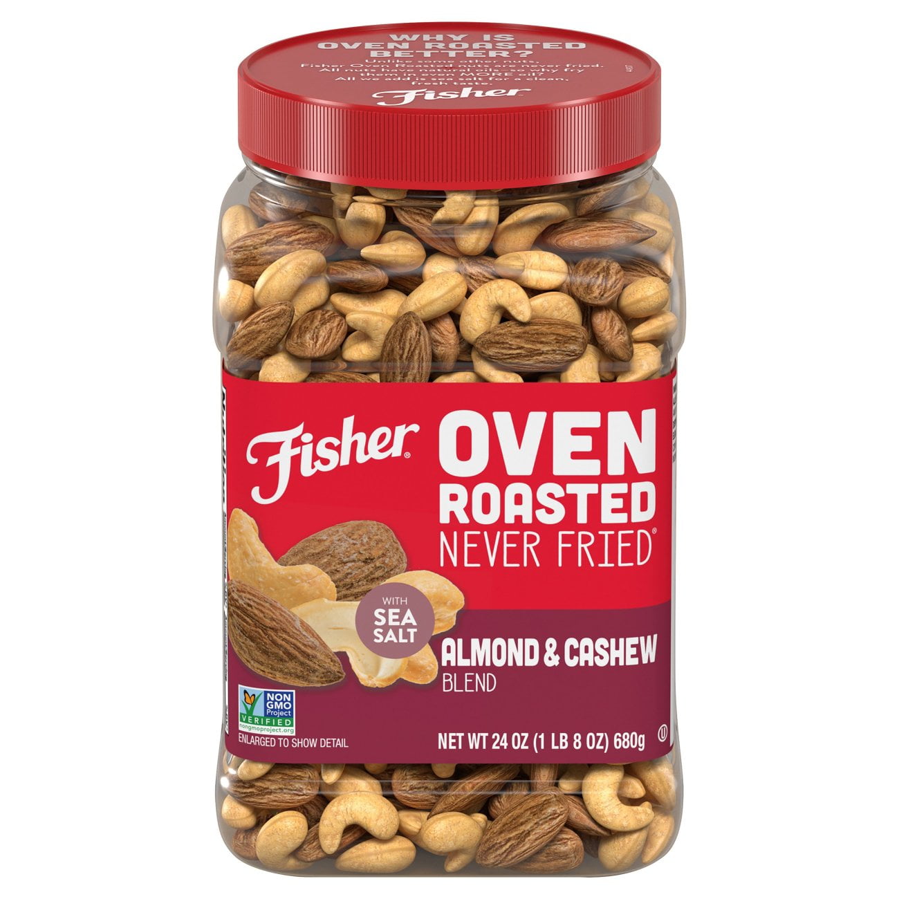 Fisher Salted Oven-Roasted Almonds & Cashews - 24 oz (Packaging May ...