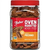 Fisher Snack Mammoth Pecans, Oven Roasted, Sea Salt, 17 Oz, Non-GMO, No ...