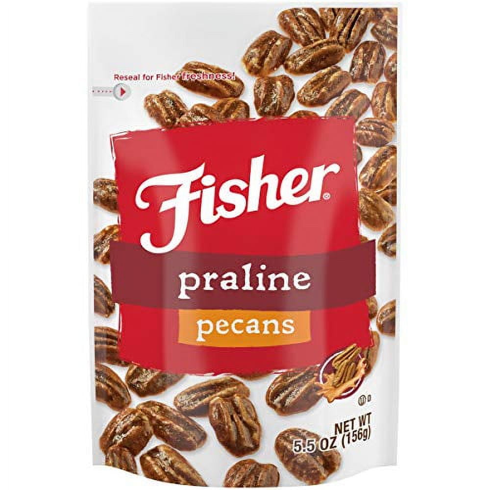Fisher Nuts Snack Praline Pecans, 5.5 Ounces, Made with Whole Mammoth ...