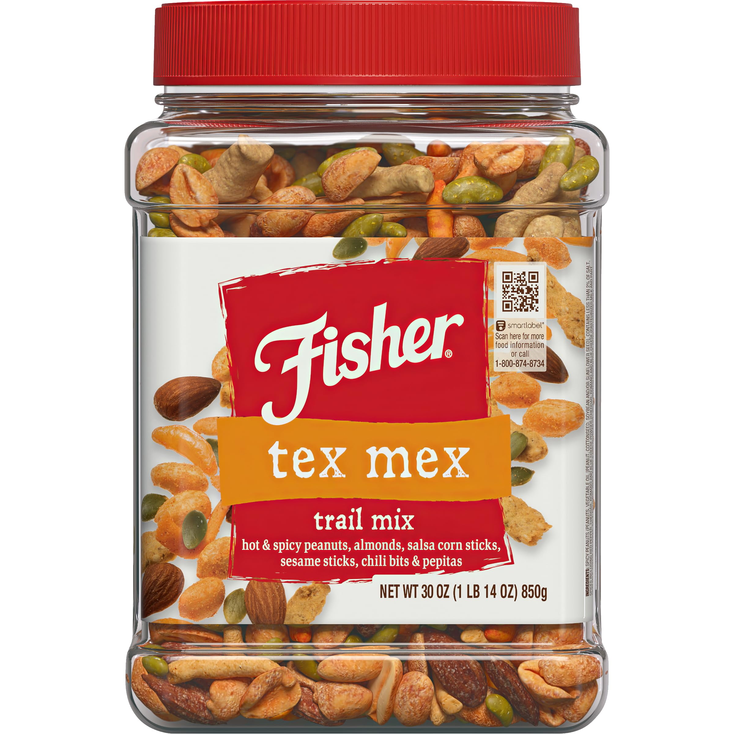 Fisher Snack Tex FEV6 Mex Bulk Trail Mix, 30 oz (Pack of 1); Hot ...