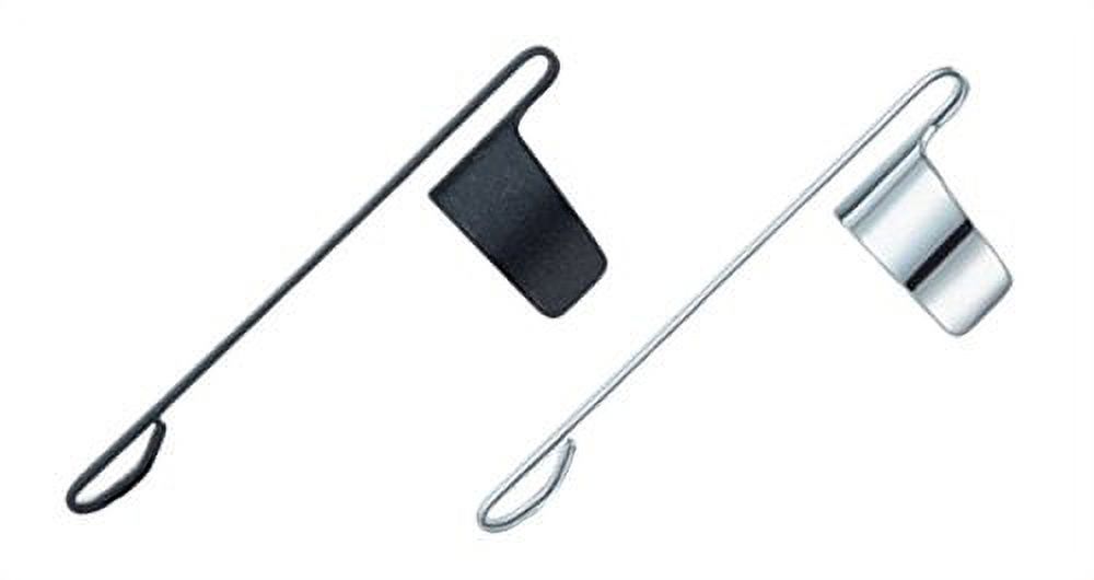 Fisher Space Clips for 400 Series Bullet Pens 1 Matte Black & 1 Chrome ...