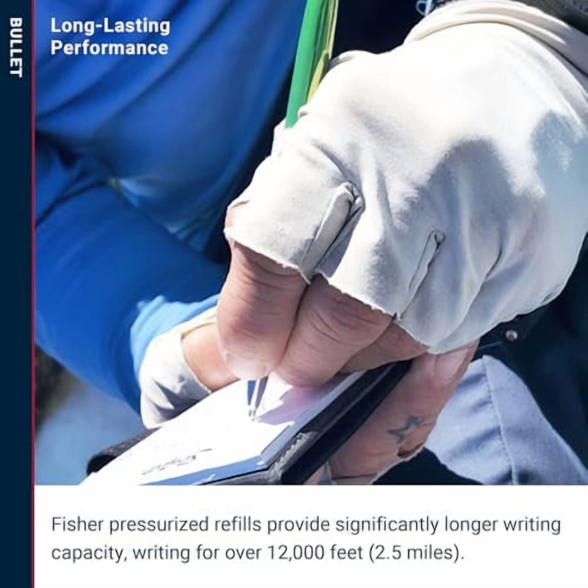 Fisher Space Pen Aurora Borealis Bullet Space Pen, Ballpoint, Lime ...