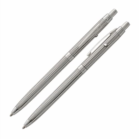 Fisher Space Pen Black Grid Design Shuttle Space Pen, Ballpoint, Black ...