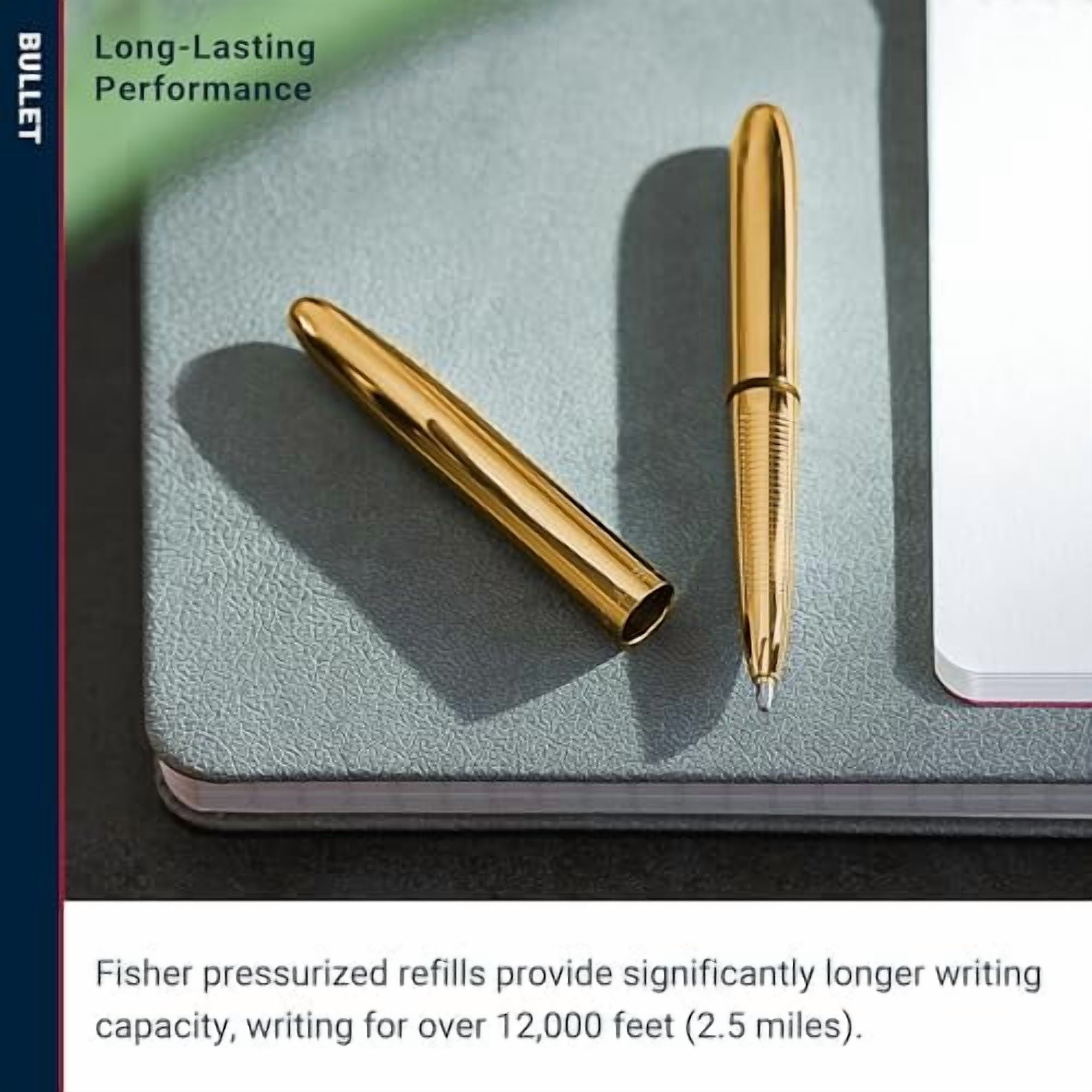 Fisher Space Pen Solar Flare Gold Titanium Nitride Space Pen, Ballpoint ...