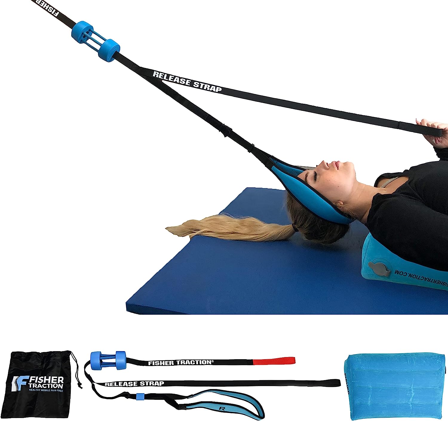 OTC Select Series Universal Inflatable Cervical Traction Unit, Navy ...