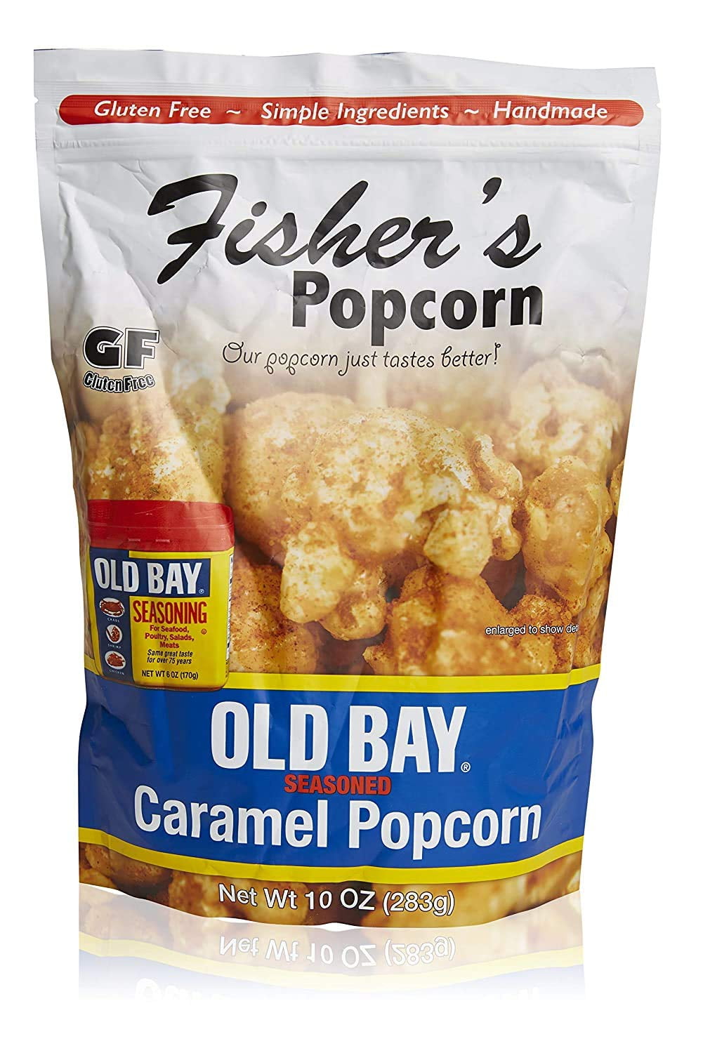Fisher's Popcorn Old Bay Seasoned Caramel Popcorn - Walmart.com