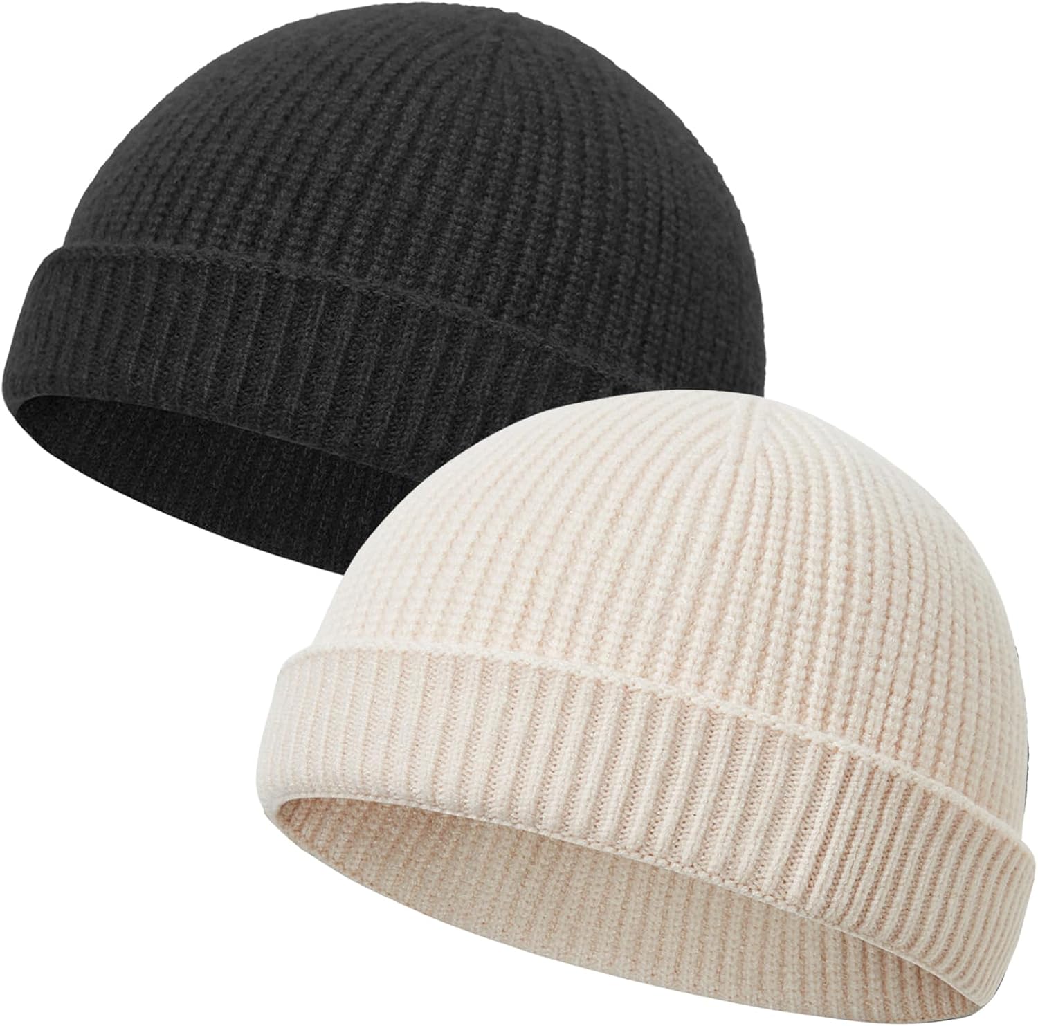 Fisherman Beanie Hat Watch Cap Thin Wool Mens Short Beanies Hats for ...