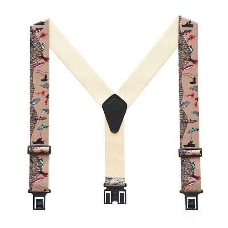 Fisherman Fish Novelty Belt Clip Suspenders (3 Sizes) - Walmart.com