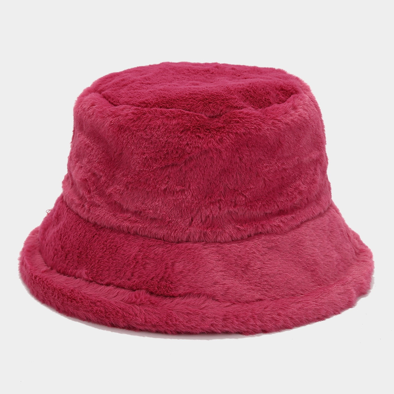 Fisherman Hat For Autumn Winter Adjustable Warm Solid Color Bucket Hat ...