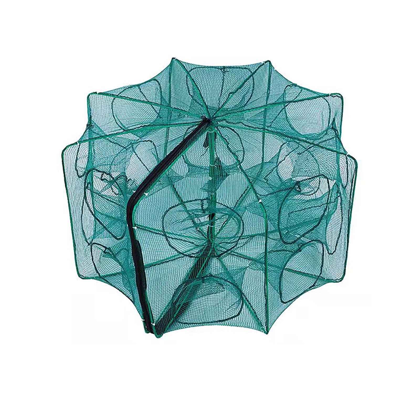 Fisherman Portable Collapsible Fishing Net Mesh Cage Trap Fishing Gear ...