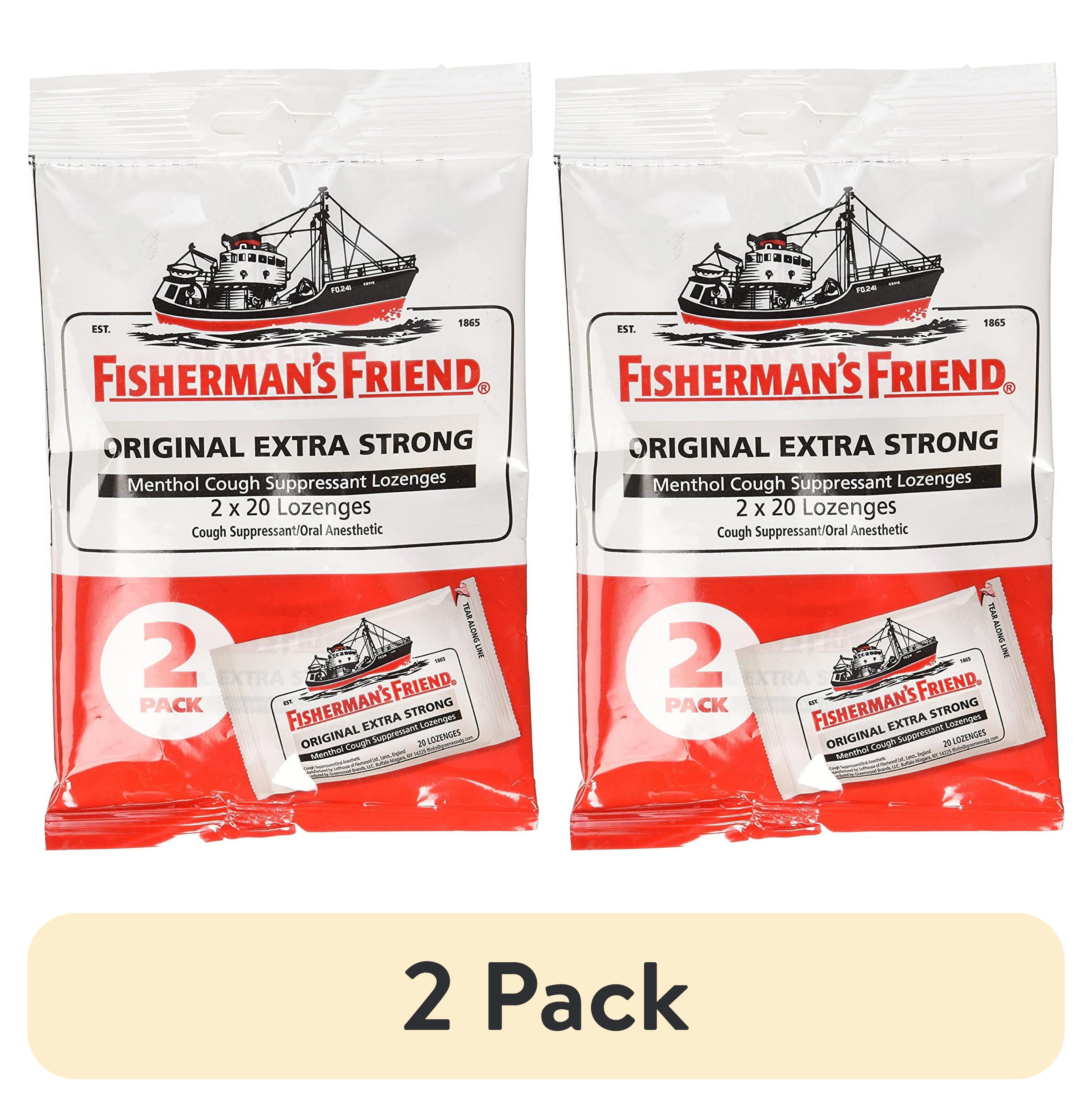 (2 pack) Fisherman'S Friend Lozenges - Original Extra Strong - Dsp - 40 ...