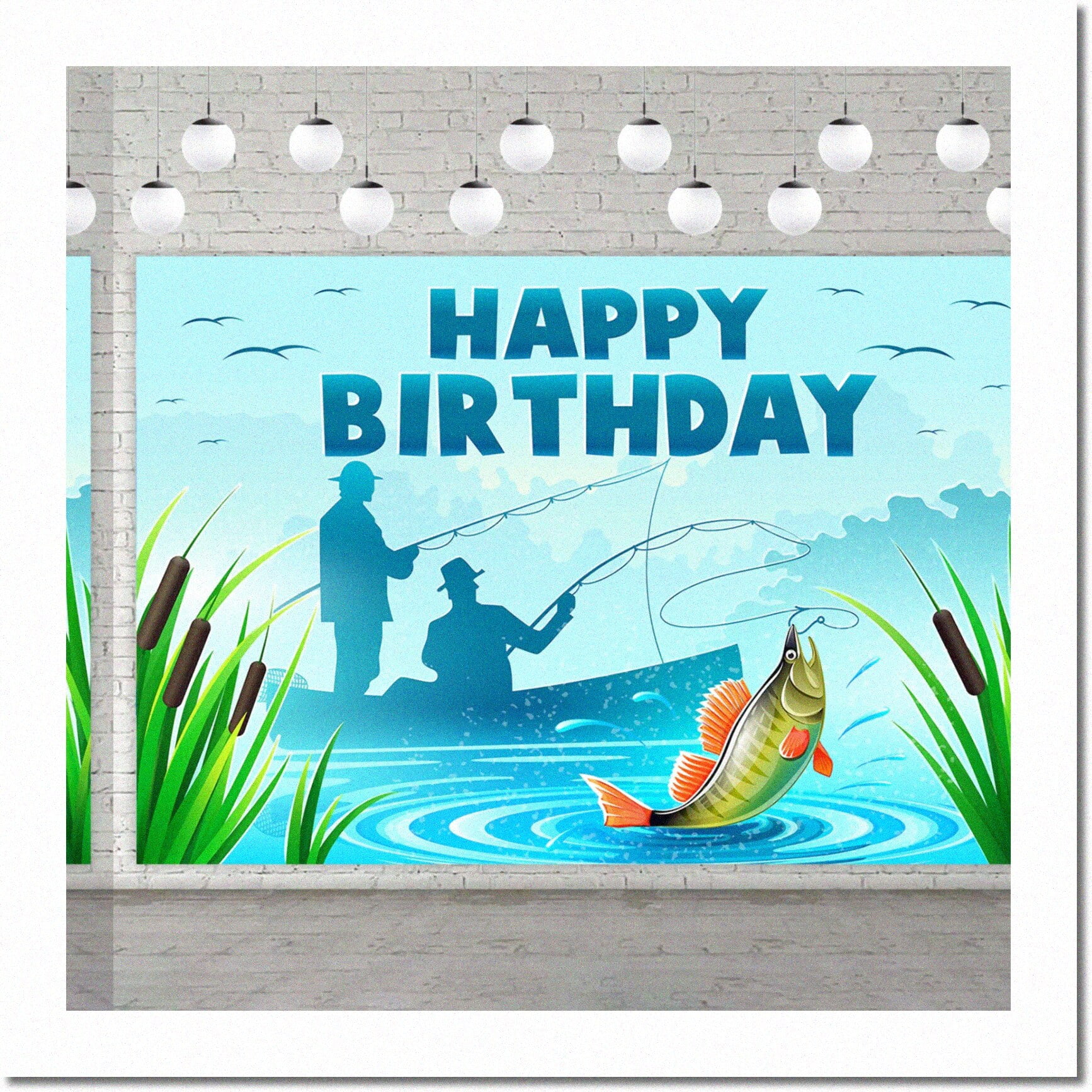 Fisherman's Delight Birthday Bash Banner - Reel in the Fun with this ...