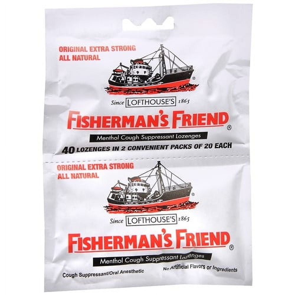 Fisherman's Friend Extra Strong Menthol Cough Suppressant Lozenges, 40 ...