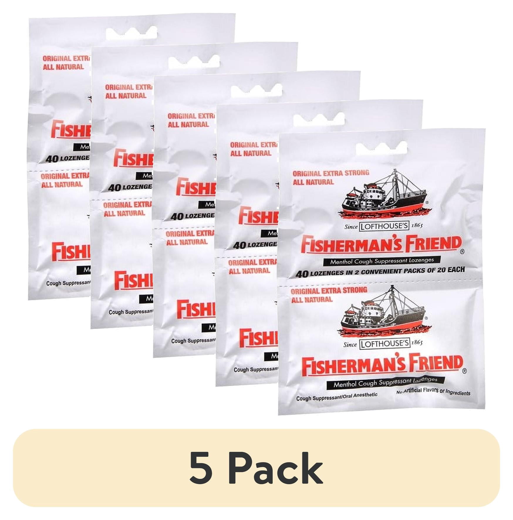 (5 pack) Fisherman's Friend Extra Strong Menthol Cough Suppressant ...