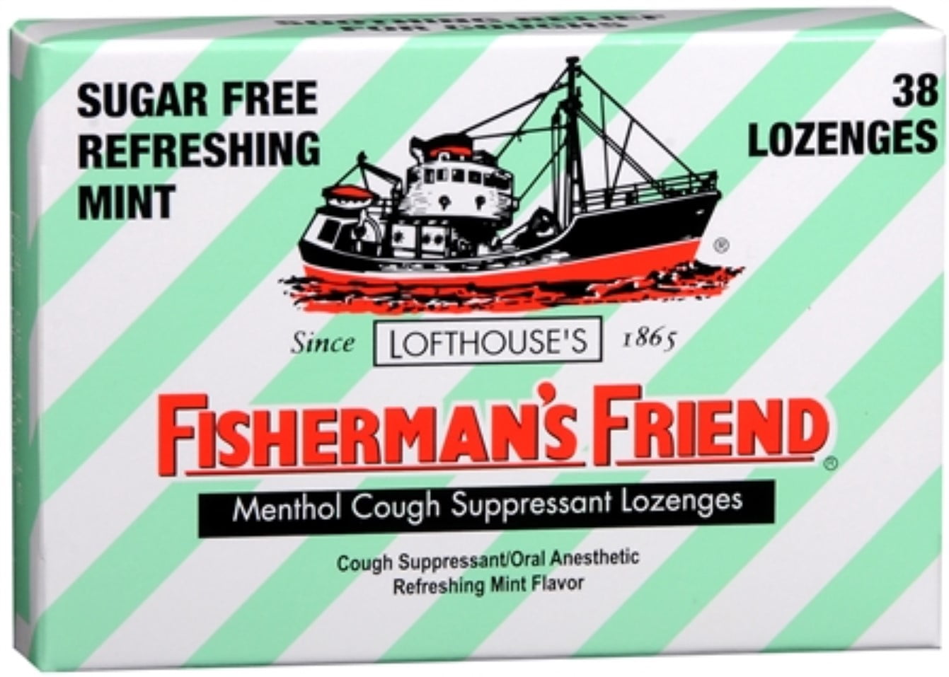 Fisherman's Friend Lozenges Sugar Free Refreshing Mint 38 Each ...