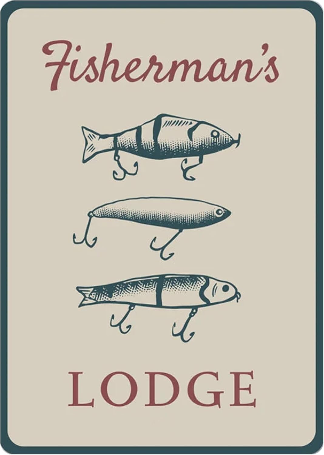 Fisherman's Lodge Sign Fishing Cabin Sign Lake House Decor Fisherman ...