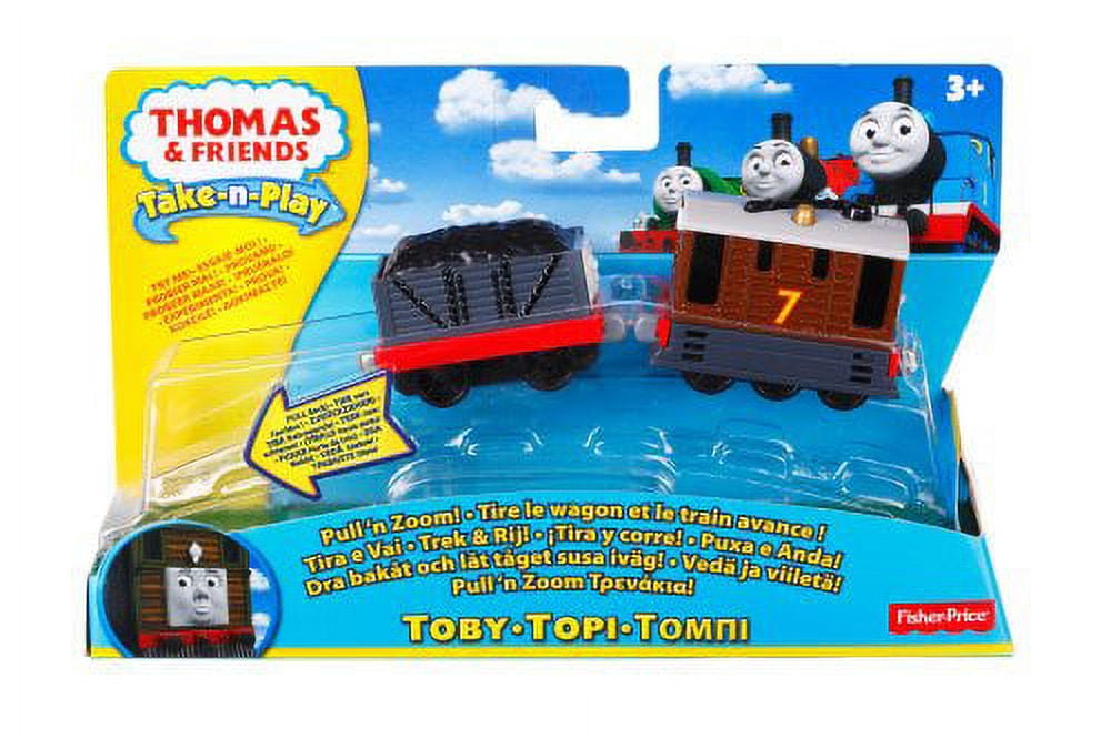 Fisherprice Thomas & Friends Takenplay, Pull N Zoom Toby - Walmart.com