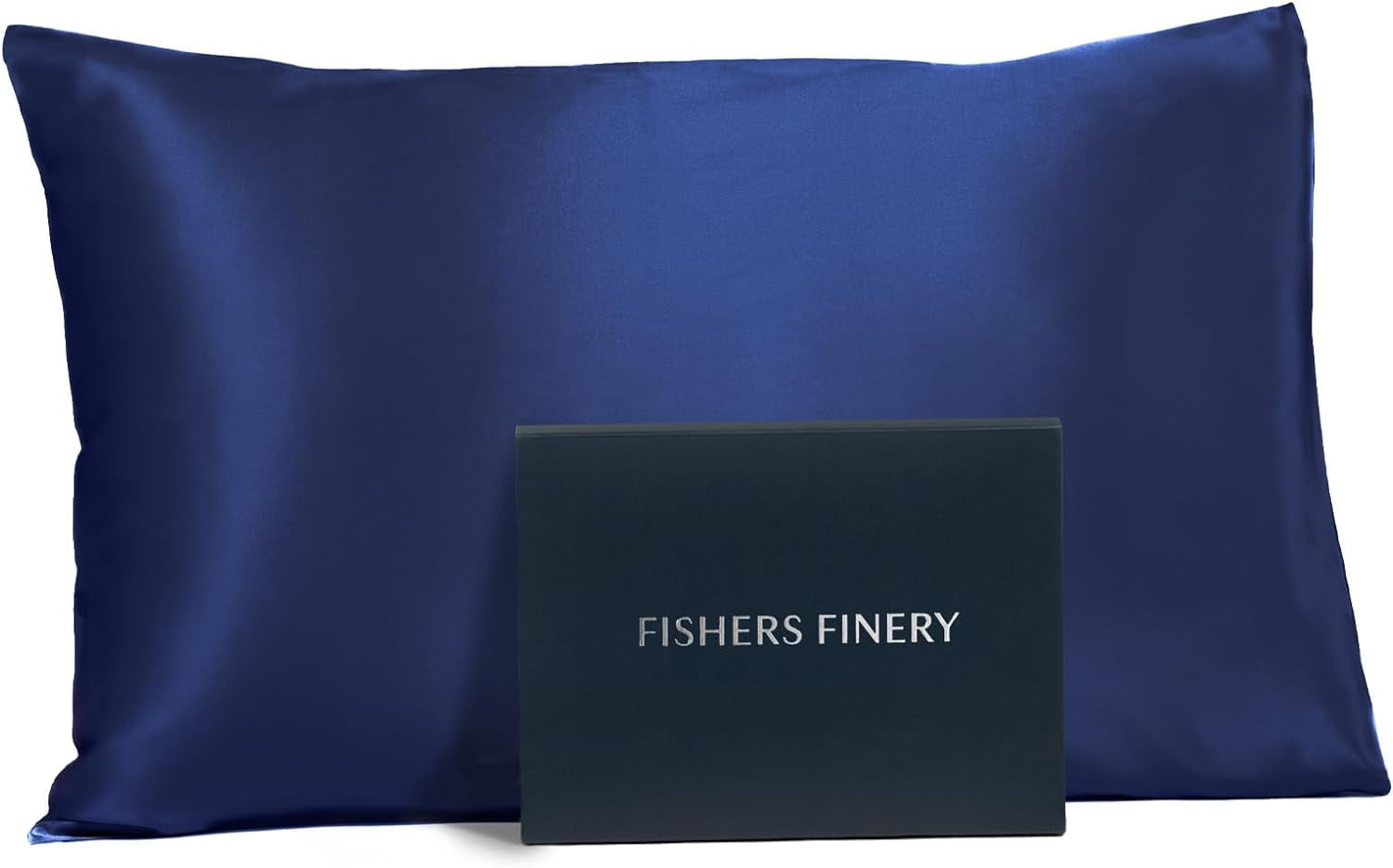 Fishers Finery 100% 25mm Mulberry Silk Queen Pillowcase, Navy - Walmart.com