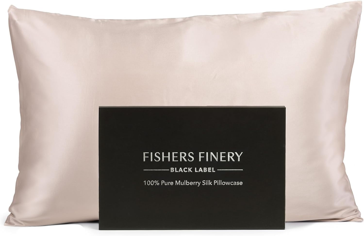 Fishers Finery 30mm 100% Pure Mulberry Silk Pillowcase, Taupe, Standard ...