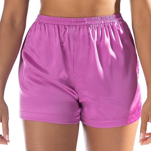 Fishers Finery Women's 100% Silk Boxer; Perfect Fit (Orchid, S ...