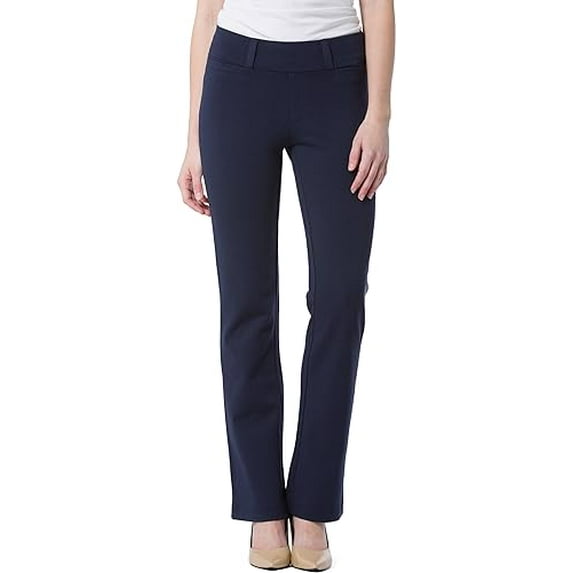 Fishers Finery Women's Ecofabric Ponte Knit Bootleg Dress Pant with ...