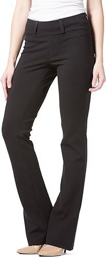 Fishers Finery Women's Ecofabric Ponte Stretch Knit Bootcut Dress Pant ...