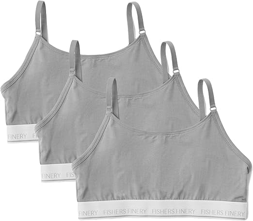 Fishers Finery Women's Lightweight Pull Over Bralette with Adjustable ...
