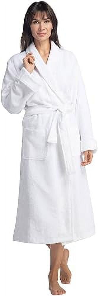Fishers Finery Women's Premier Turkish Style Terry Spa Robe Bathrobe ...