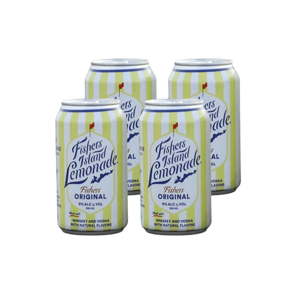 Fishers Island Original Hard Lemonade, 355 ml 4 Pack Can 9% ABV ...