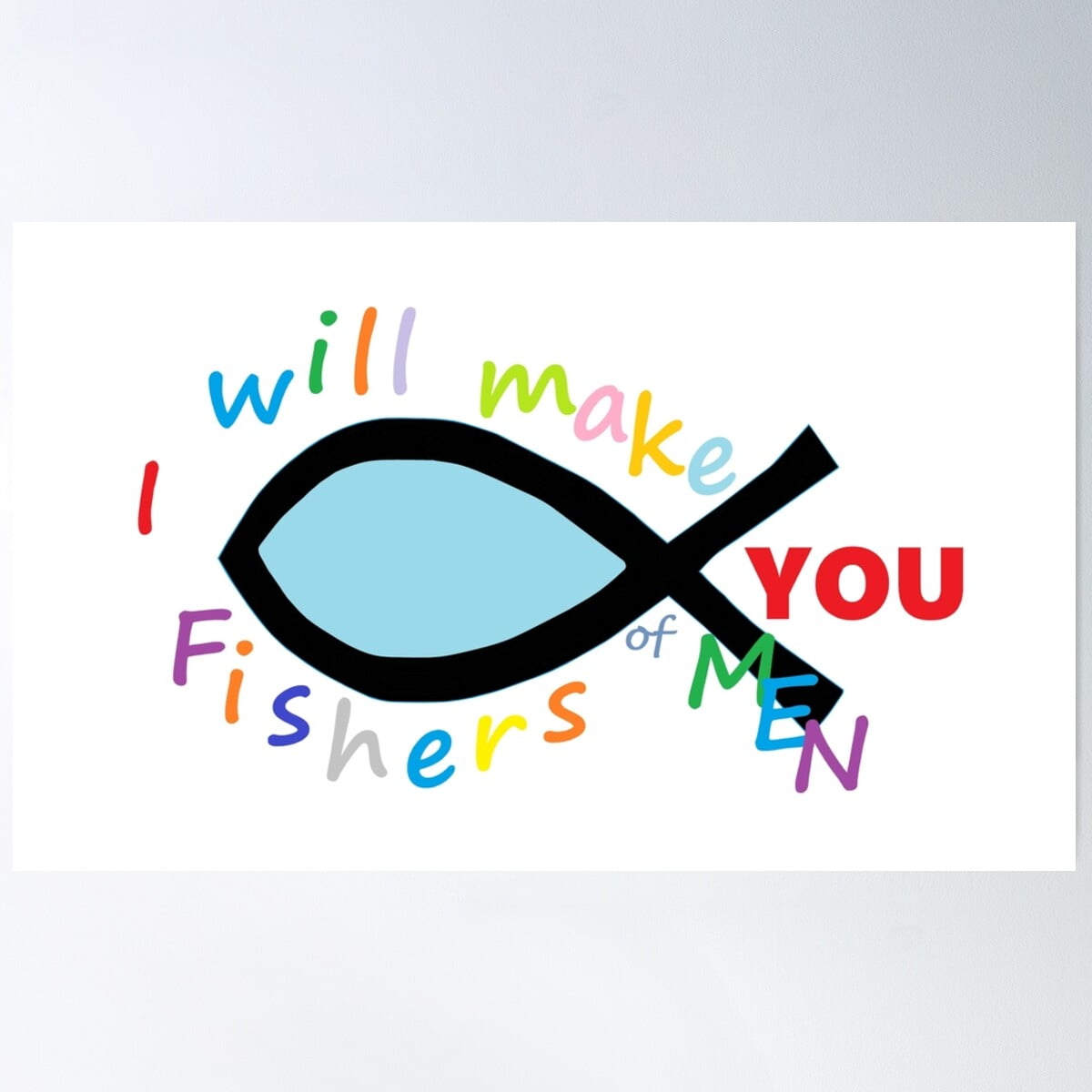 Fishers Of Men Poster Wall Art, Modern Wall Decor For Living Room ...