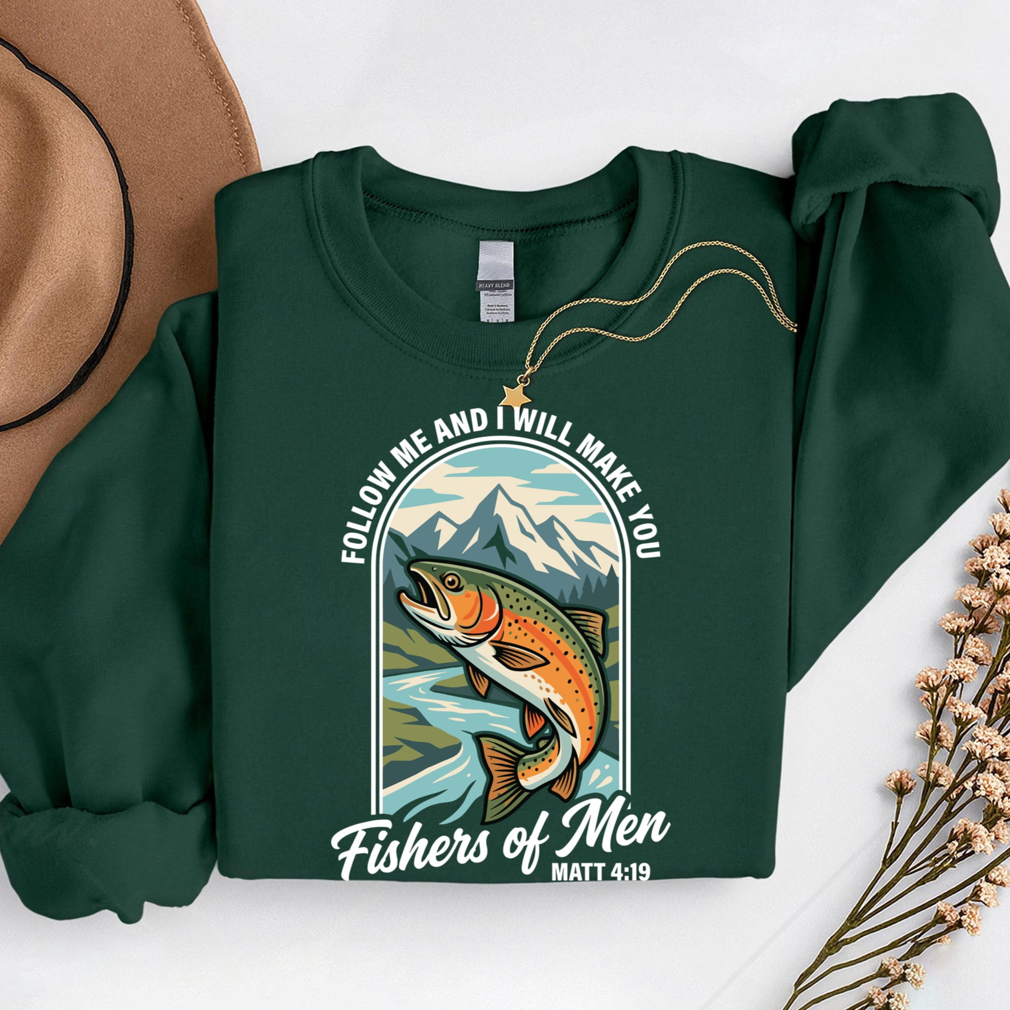 Fishers of Men – T-Shirt, Hoodie & Sweatshirt – Christian Fishing ...