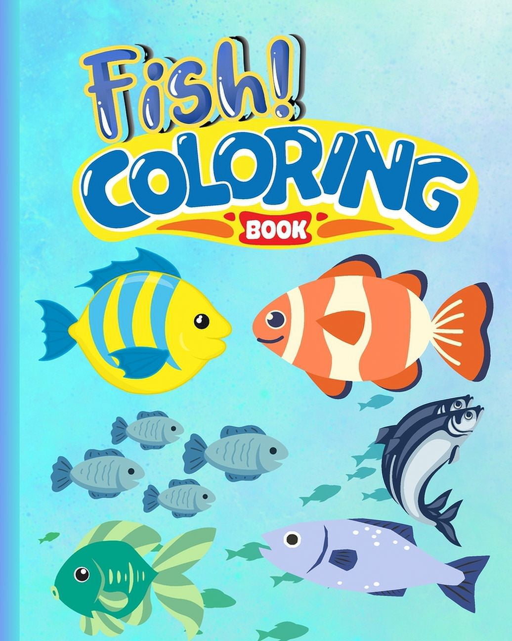 Fishes Coloring Book For Kids: Coloring Pages of Cute Fishes for Girls ...