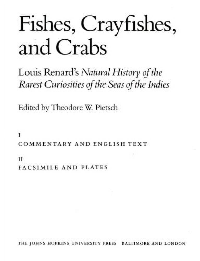 Pre-Owned Fishes, Crayfishes and Crabs: Louis Renard's Natural History of the Rarest Curiosities ...