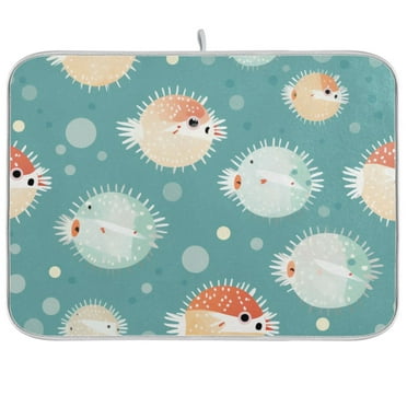 Mainstays Microfiber Dish Drying Mat Teal - Walmart.com