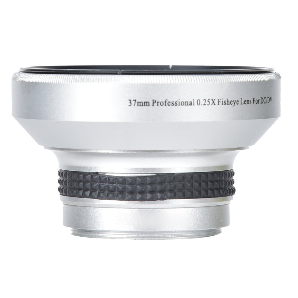 37mm 0.25X Fisheye Lens, Waterproof Silver Camera Mount, For Camera ...