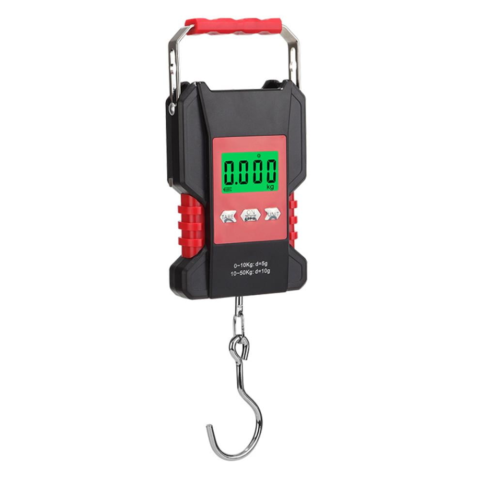 Fishing 50kg Handheld Scale Electronic Hanging Scale with 1.5-meter ...