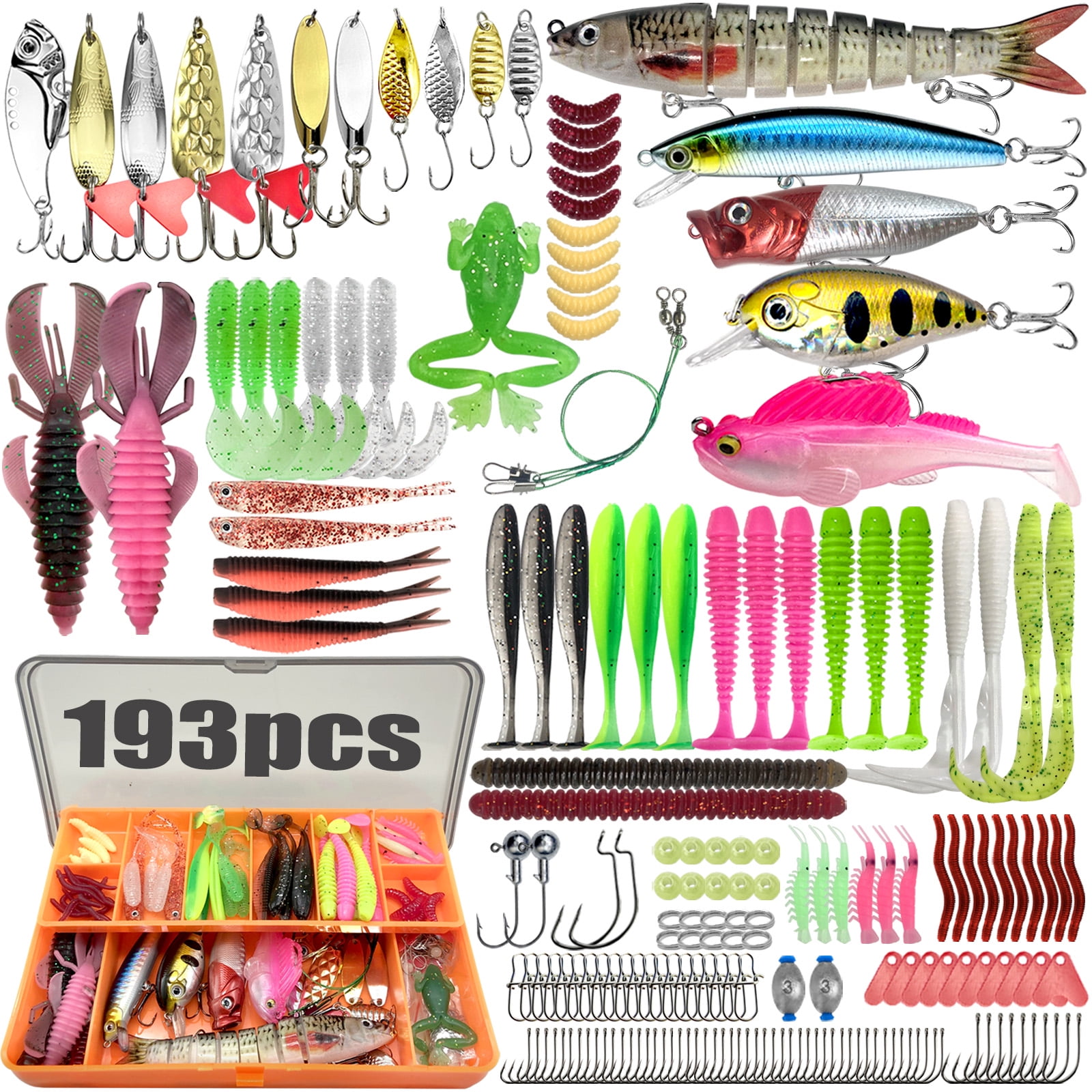 Fishing 83/133/193/239/409pcs Fishing Lure Kit For Trout/Pike/Bass ...