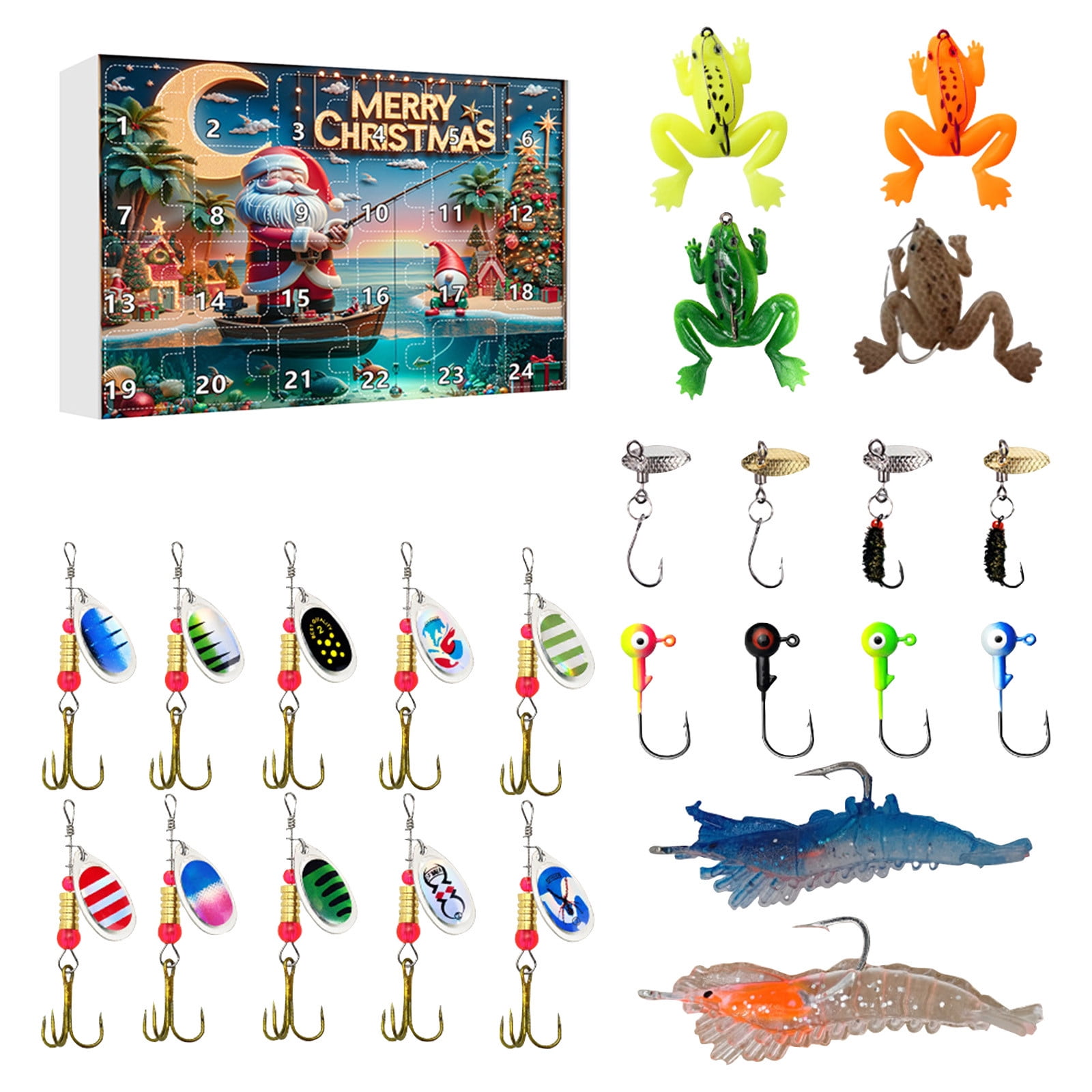 Fishing Advent Calendar 2024, 24 Days Count Down to Christmas Fishing ...