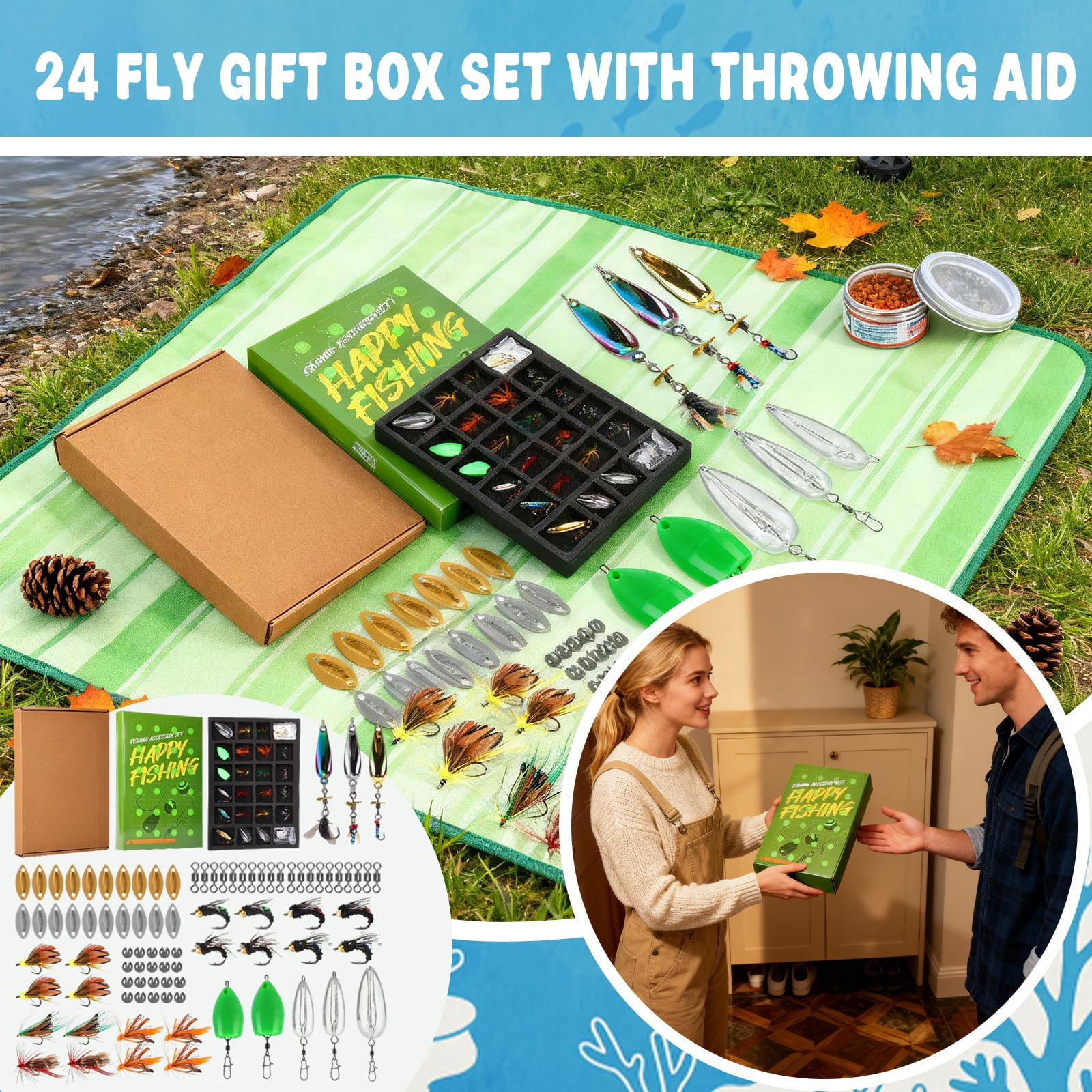 Fishing Advent Calendar 2025, 24-Day Fishing Tackle Advent Calendar ...
