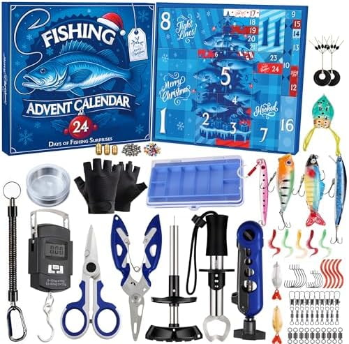 Fishing Advent Calendar 2025 Men Teen Boys, 24 Days Countdown to ...