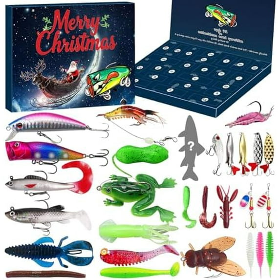 Fishing Advent Calendar 2026 for Adults,24 Surprise Set 24 Days Fishing ...