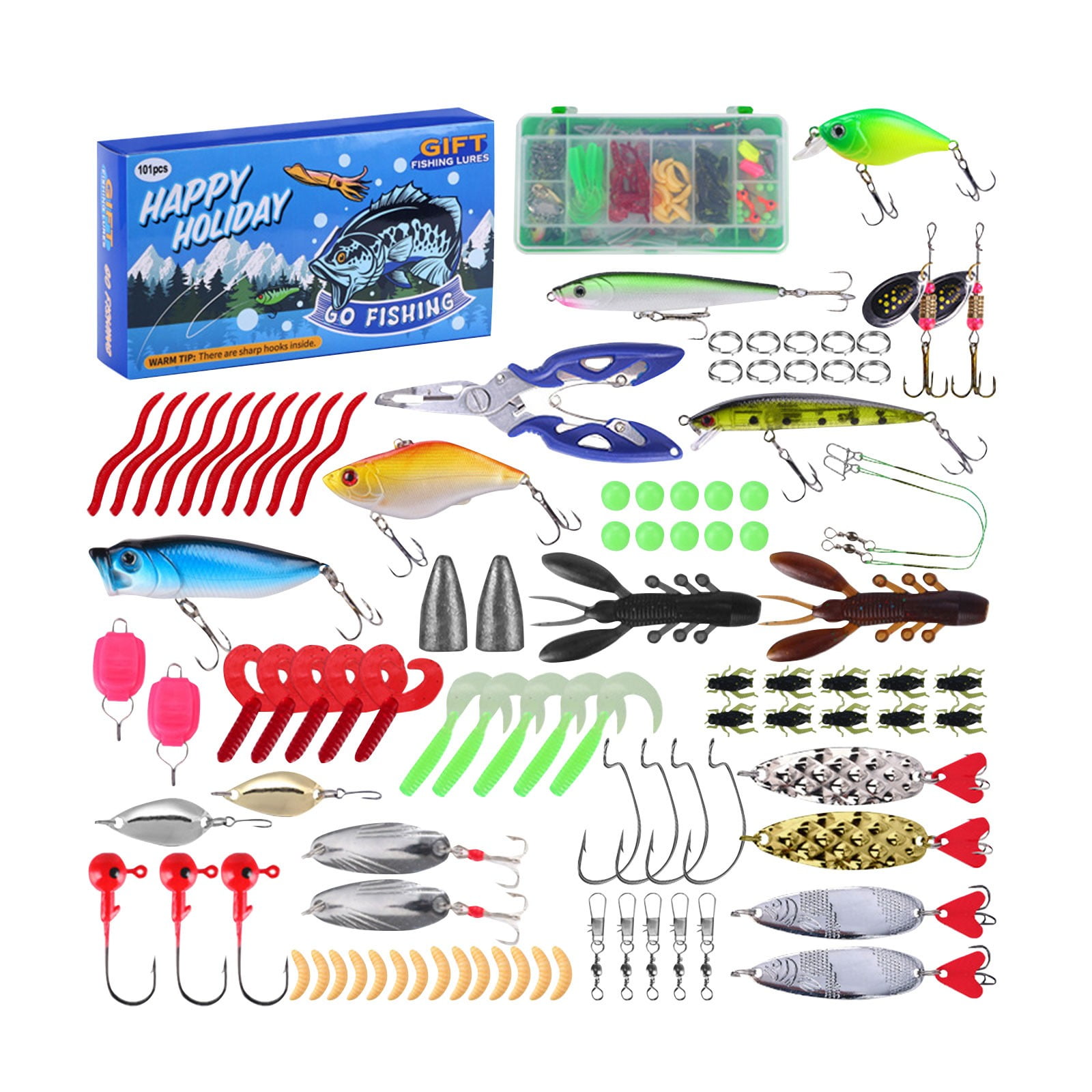 Fishing Advent Calendar Blind Box Fishing Lure for Man Adult Teen-24 ...