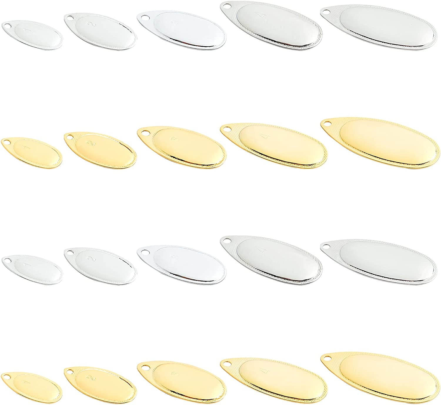 Fishing Attractor Spinner Blades Carbon Steel DIY Spinner Blades ...