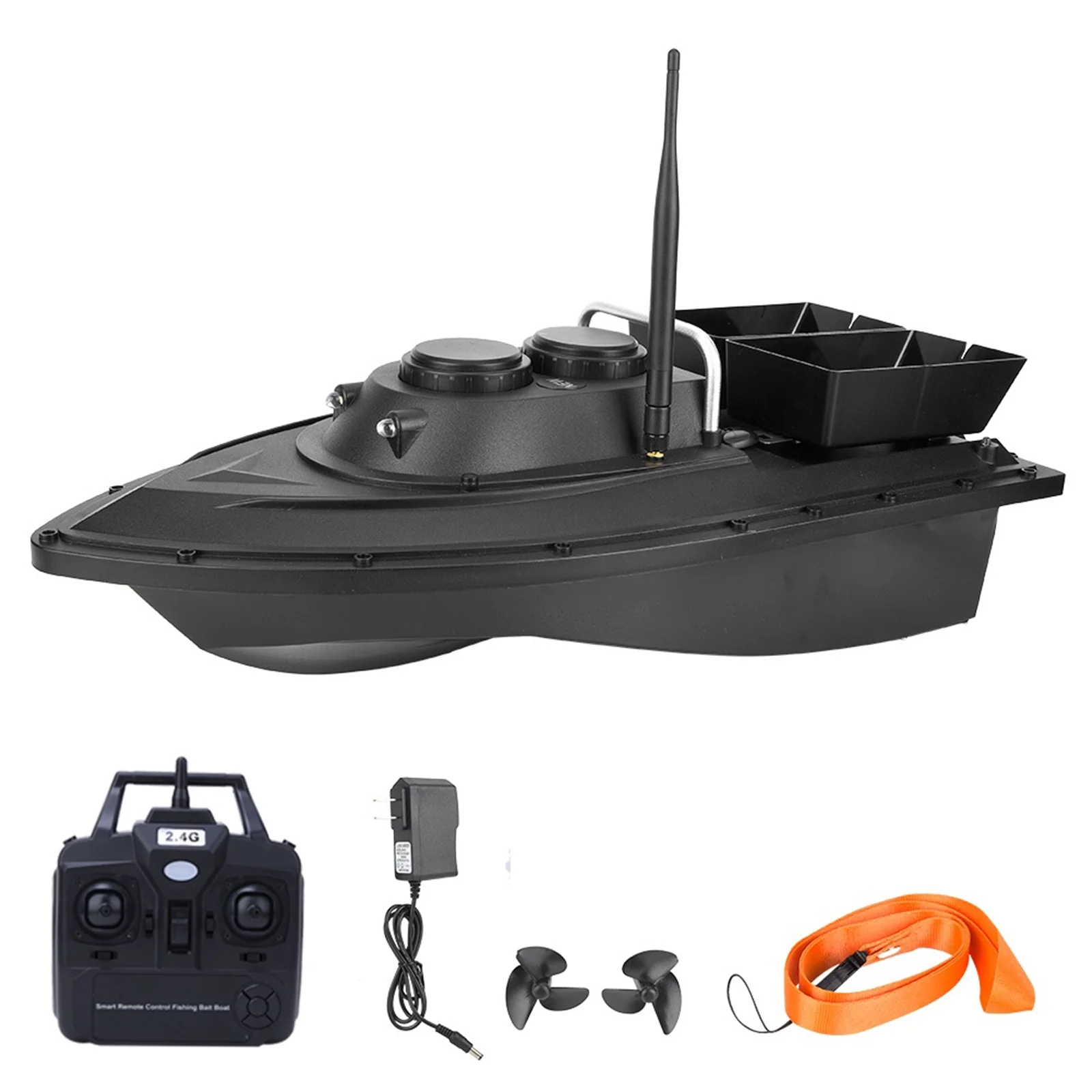 Fishing Bait Boat 500m Remote Control Bait Boat Dual Motor Fish Finder ...