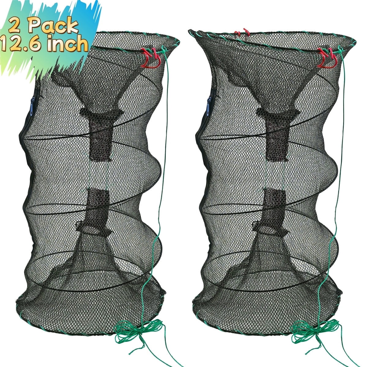 Fishing Bait Trap 2 Packs Portable Folded Fishing Accessories ...