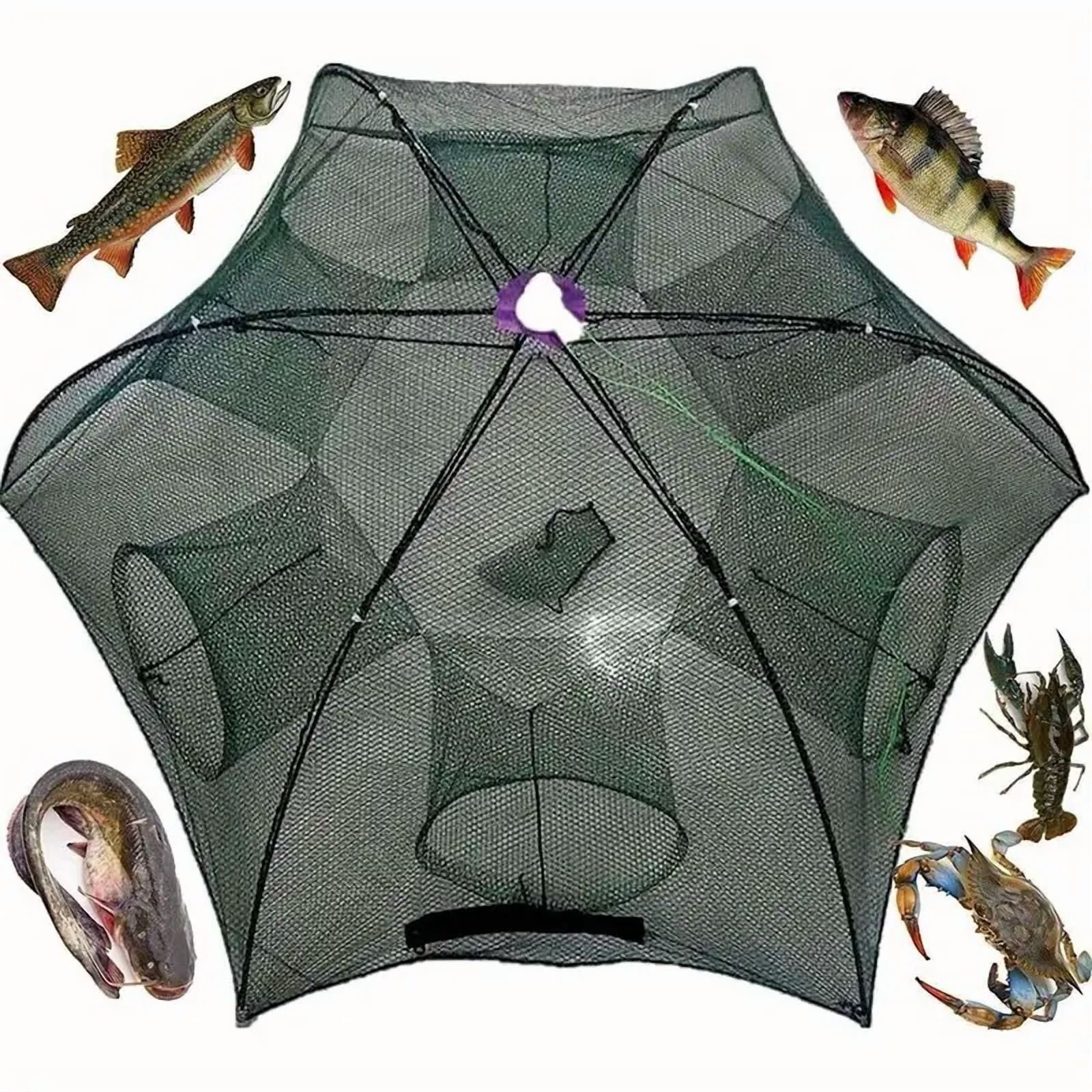 Unbranded Nylon Foldable Cast Dip Cage Crab Crawdad Shrimp Minnow Smelt ...