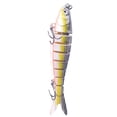 Fishing Baits Muti-Section Jointed Casting Soft Lures Treble Hooks Hard ...
