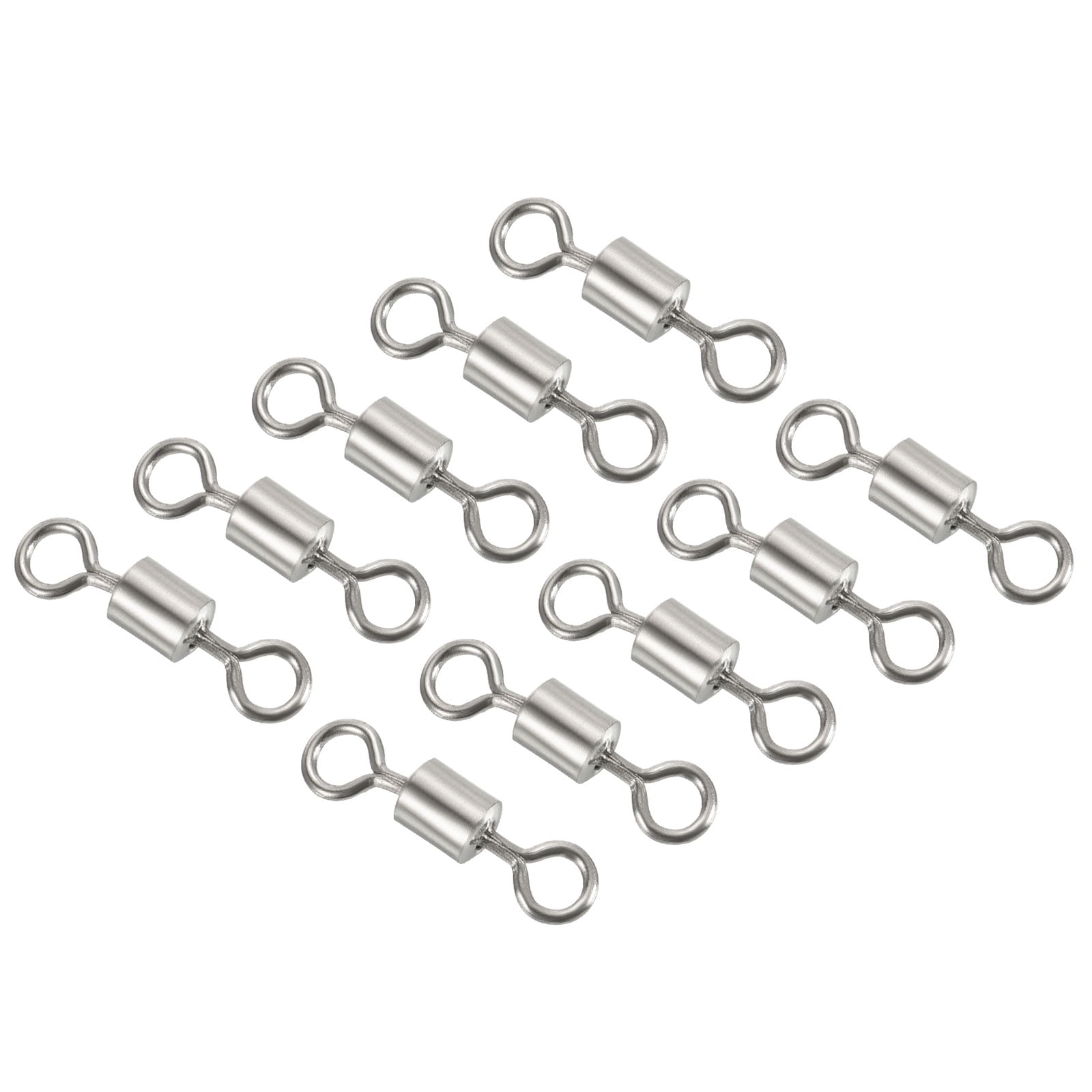Fishing Barrel Swivels, 100 Pack 83LBS Copper Terminal Tackle for ...