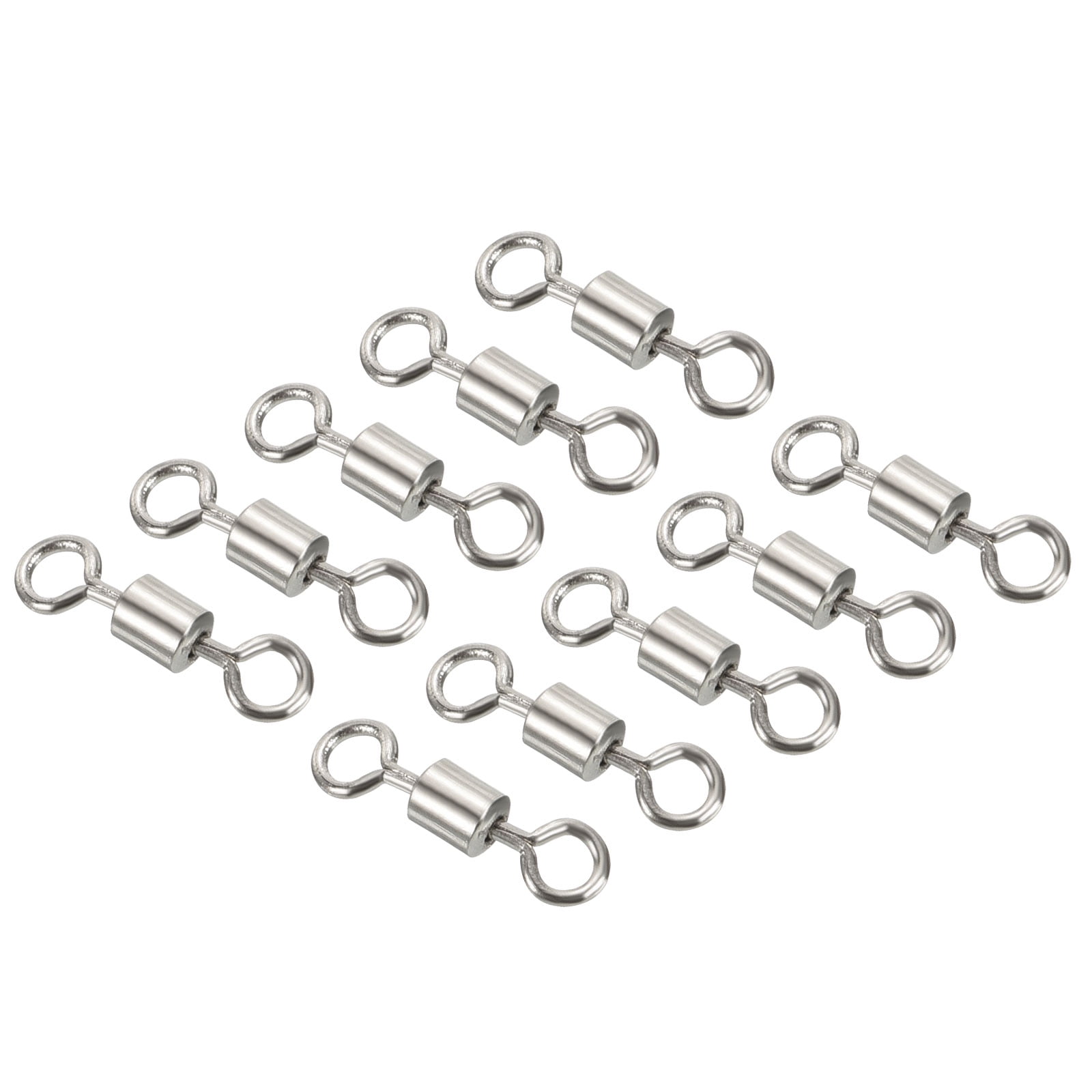 Fishing Barrel Swivels, 40 Pack 61LBS Copper Terminal Tackle for ...