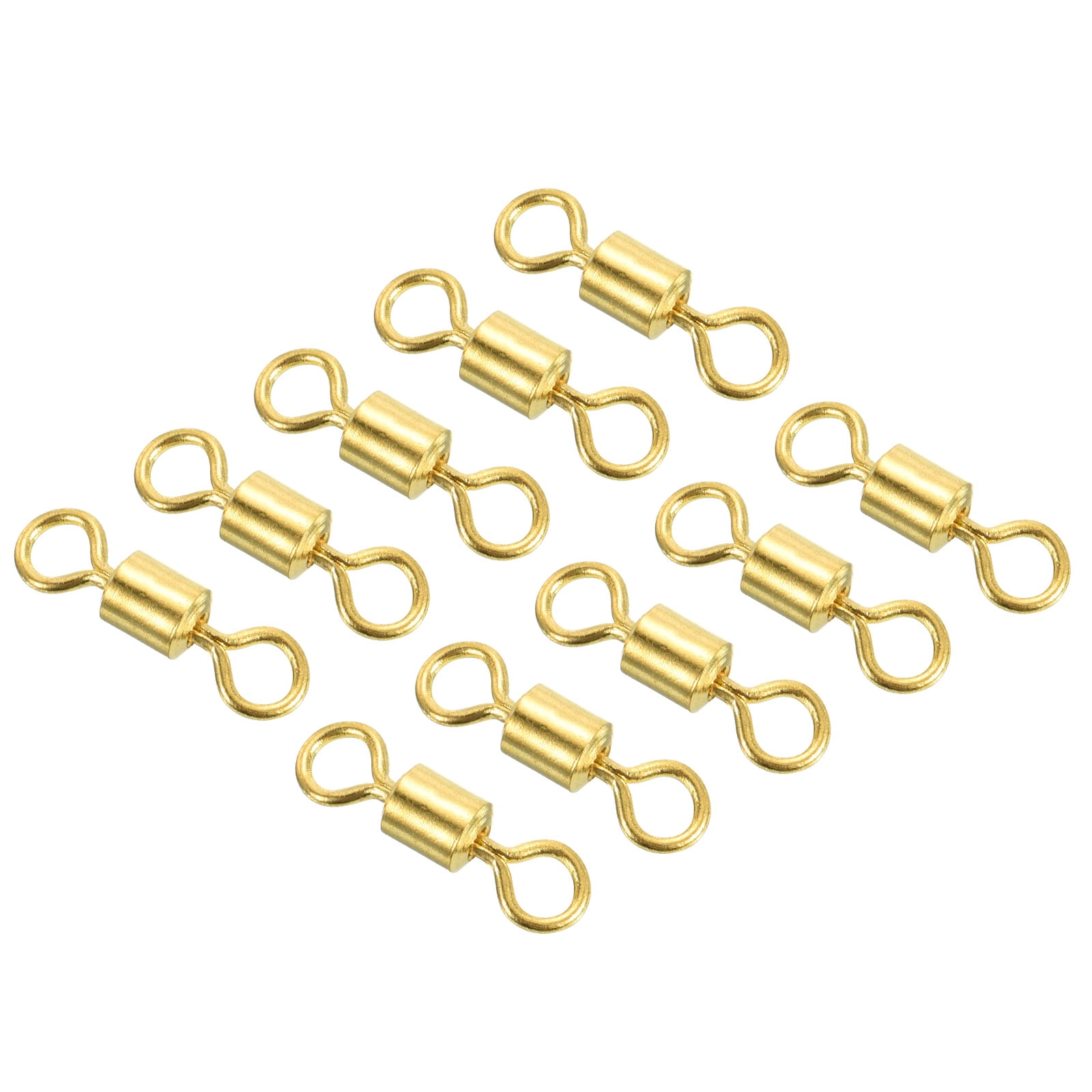 Fishing Barrel Swivels, 40 Pack 97LBS Copper Terminal Tackle for ...